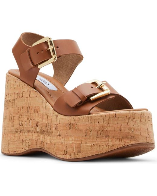 Steve Madden River Platform Wedge Sandal in Brown | Lyst Steve Madden River Platform Wedge Sandal in Brown | Lyst