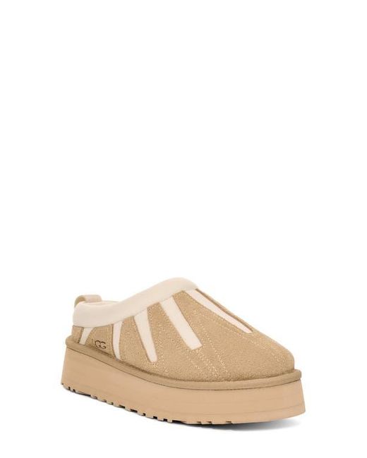 UGG Tazz Sunwave Platform Slipper in Natural | Lyst