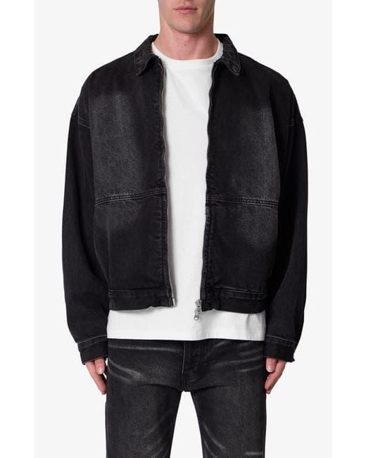 MNML Denim Chore Coat in Black for Men | Lyst
