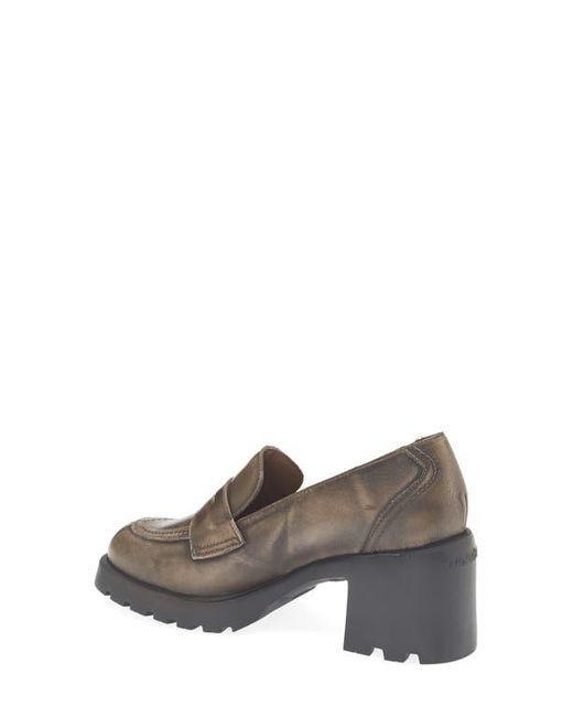 Wonders G-7201 Penny Loafer Lug Pump in Gray | Lyst