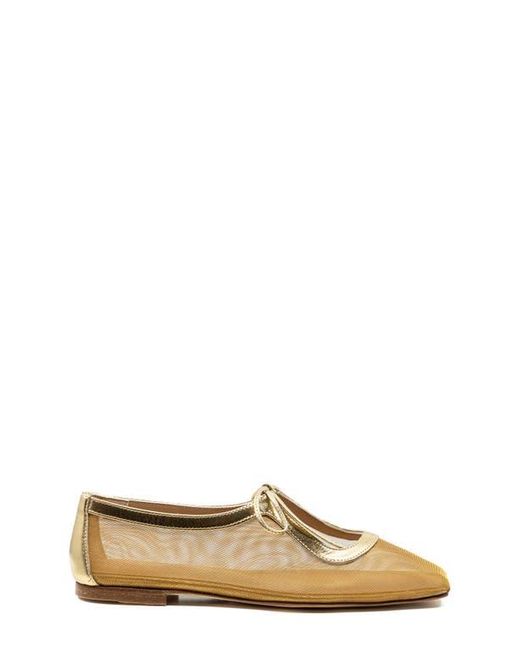 Andrea Gomez Amelia Clear Mesh Ballet Flat in Natural | Lyst
