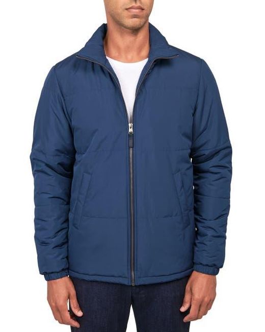 Con.struct Solid Puffer Jacket in Blue for Men | Lyst