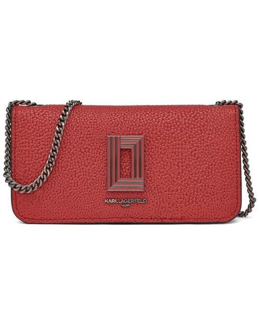 Karl Lagerfeld Kosette Shoulder in Red | Lyst