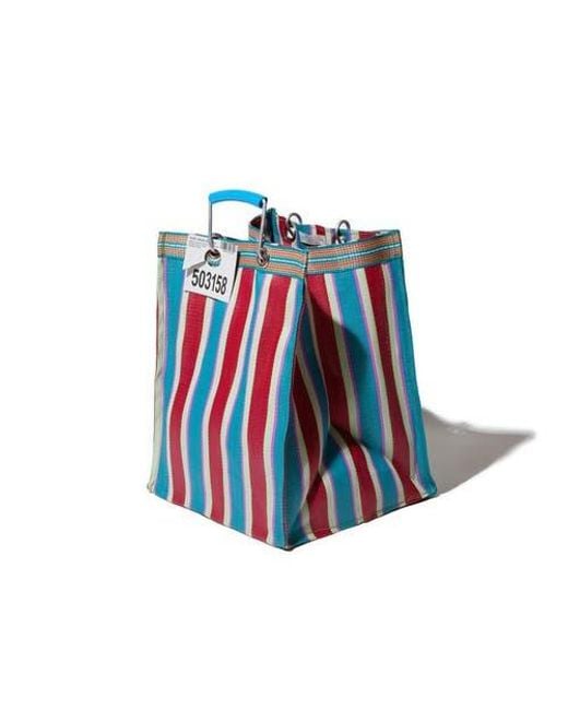 Puebco Recycled Plastic Stripe Bag in Blue | Lyst
