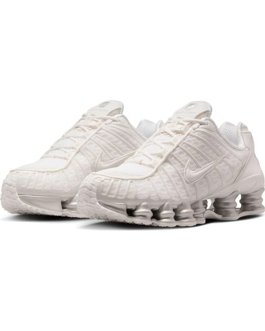 Nike Shox Tl Sneaker in Metallic | Lyst