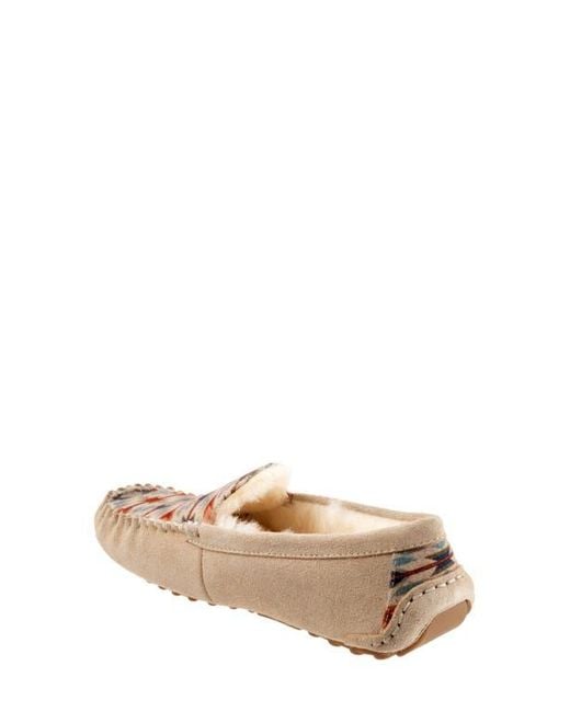 Pendleton Wyeth Genuine Shearling Lined Slipper in Natural | Lyst