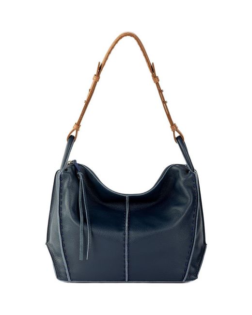 The Sak Los Feliz Hobo Leather Bag in Blue | Lyst