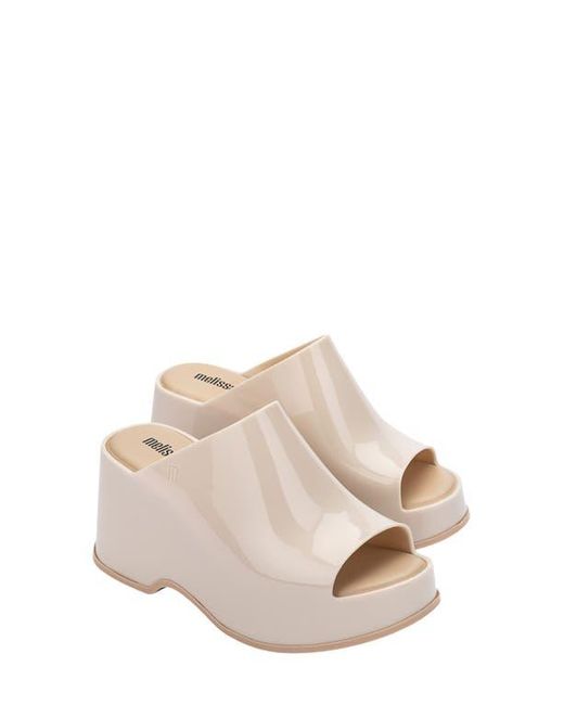 Melissa Patty Platform Slide Sandal in Natural | Lyst