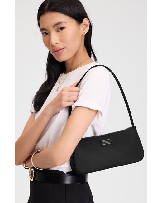 Kate Spade Sam Nylon Shoulder Bag in Black | Lyst