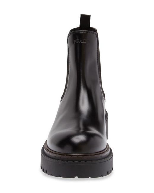 Prada Double Chocolate Chelsea Boot in Black for Men | Lyst
