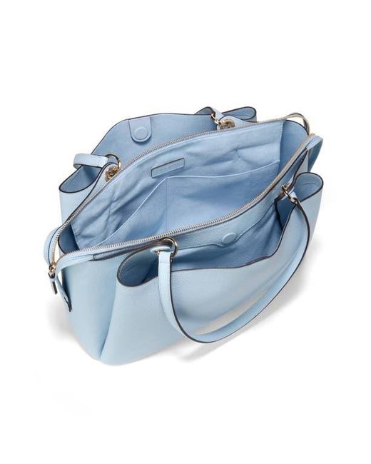 Cole Haan Midtown Leather Work Tote in Blue | Lyst