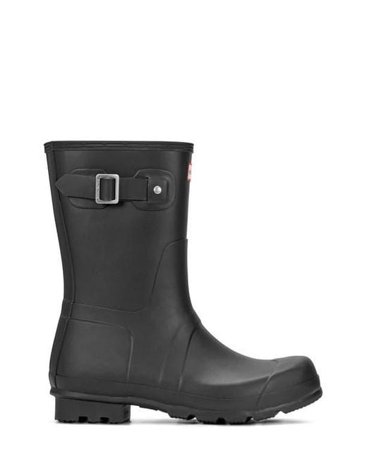 HUNTER Waterproof Original Short Boot in Black for Men | Lyst