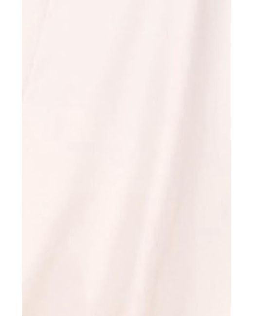 Six Stories Bandeau Satin Corset Dress in Natural | Lyst