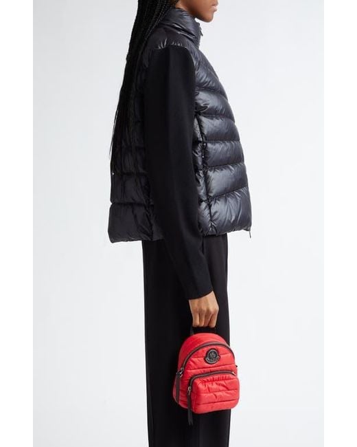 Moncler Small Kilia Nylon Puffer Backpack in Red | Lyst