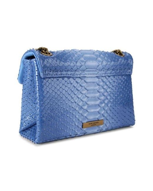 Kurt Geiger Kensington Croc-Embossed Leather Convertible Shoulder Bag ...