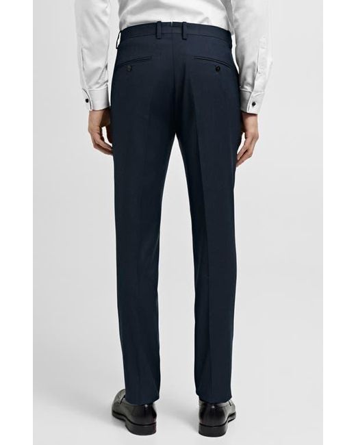 Mango Milan Slim Fit Suit Pants in Blue for Men | Lyst
