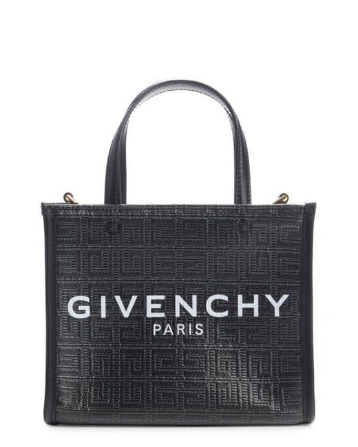 Givenchy Mini G-Tote Canvas Tote in Black | Lyst