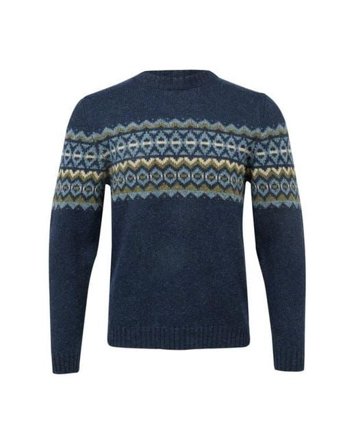 Celtic & Co. Fair Isle Sweater in Blue for Men | Lyst