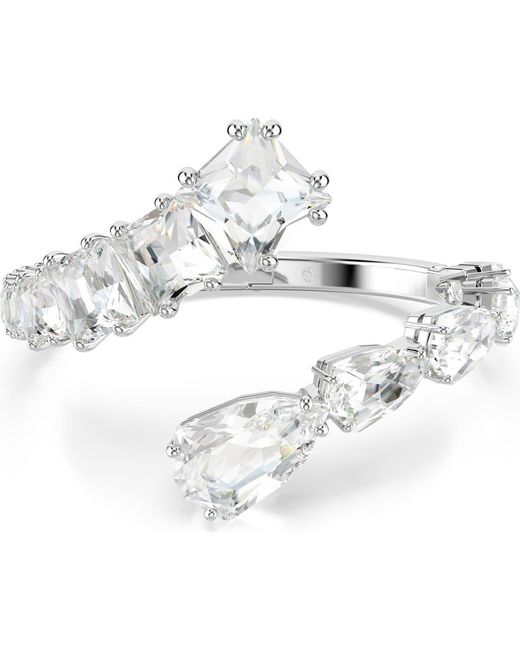 Swarovski Matrix Crystal Hinged Bangle in Metallic | Lyst