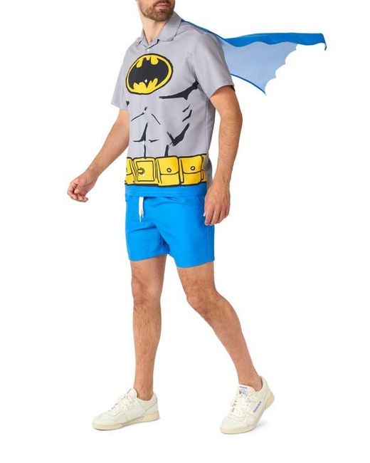 Opposuits Batman Camp Shirt, Shorts & Removable Cape Set in Blue for ...
