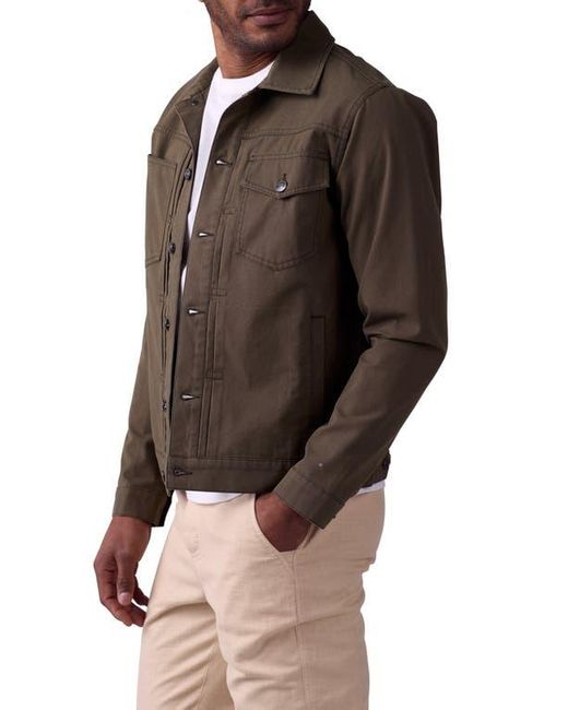 The Normal Brand James Canvas Trucker Jacket in Brown for Men | Lyst