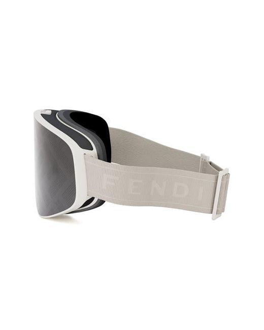 Fendi Ski Mask With Logo Mirrored Lens in Gray | Lyst