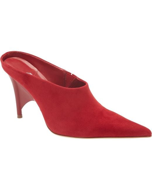 Jeffrey Campbell Vader Pointed Toe Mule in Red | Lyst