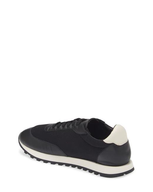 The Row Owen Leather & Mesh Sneaker in Black | Lyst
