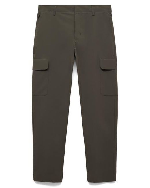Mango Thermoregulating Slim Comfort Stretch Cargo Pants in Gray for Men ...