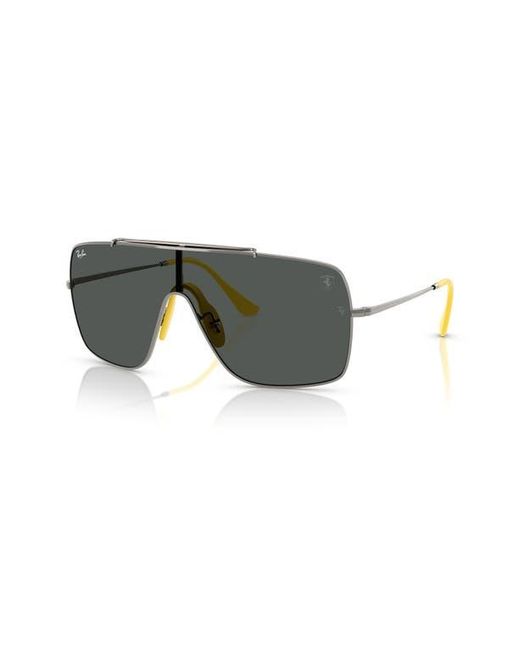 Ray-Ban 56Mm Scuderia Ferrari Wrap Shield Sunglasses in Green for Men ...