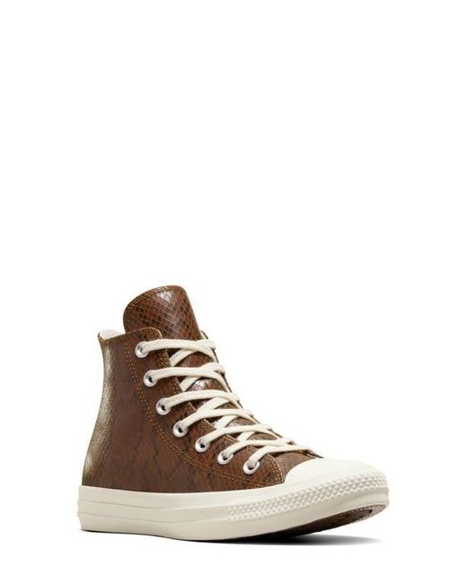Converse Chuck Taylor All Star High Top Sneaker in Brown | Lyst