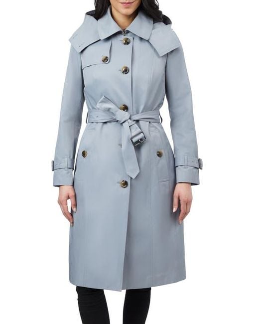 London Fog Water Resistant Belted Trench Coat With Removable Liner in ...