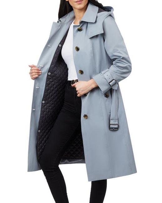 London Fog Water Resistant Belted Trench Coat With Removable Liner in ...