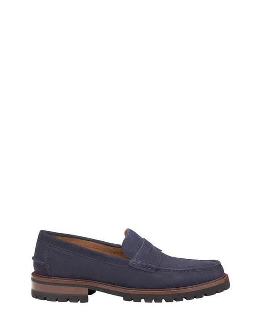 Johnston & Murphy Collier Penny Loafer in Blue for Men | Lyst