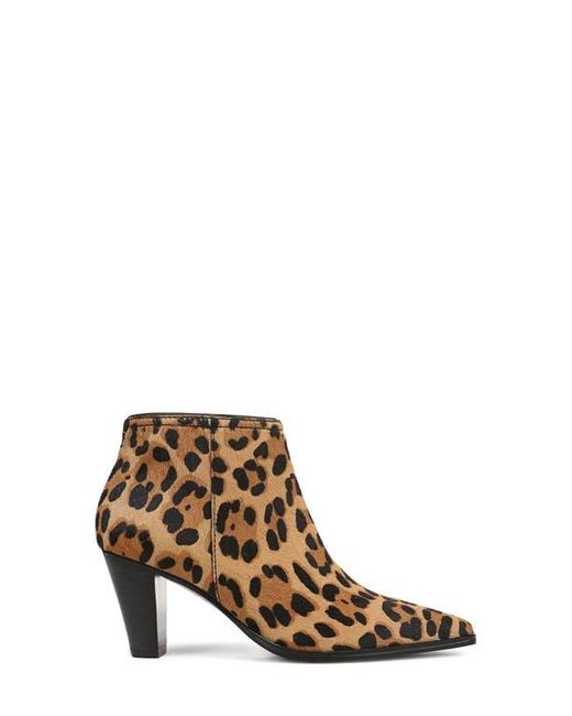 Franco Sarto Josiah Genuine Calf Hair Bootie in Brown | Lyst