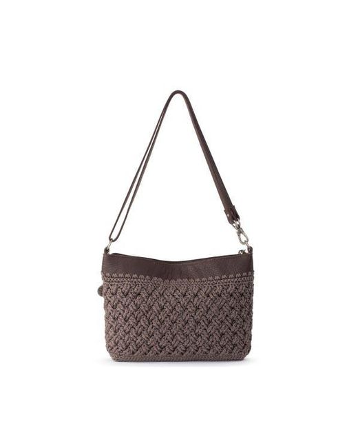 The Sak Lumi Covertible Crossbody Hand Crochet Bag in Brown | Lyst