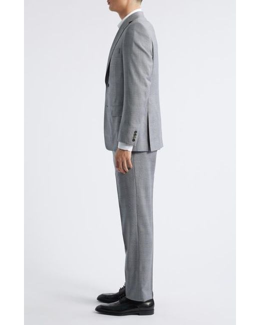 Heritage Gold Classic Fit Super 130S Plaid Wool Suit in Gray for Men | Lyst