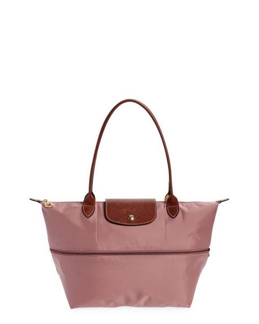 Longchamp Le Pliage Expandable Recycled Nylon Tote in Pink | Lyst