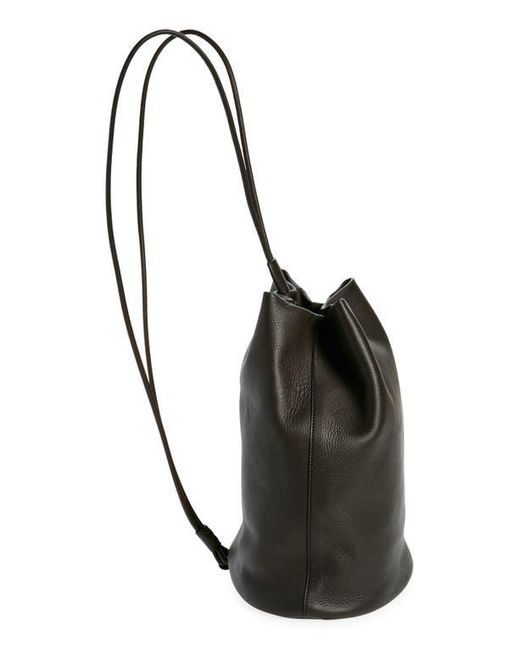 The Row Joe Leather Backpack in Black | Lyst