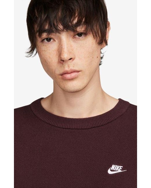 Nike Sportswear Club Oversize Crewneck Sweater in Purple for Men | Lyst