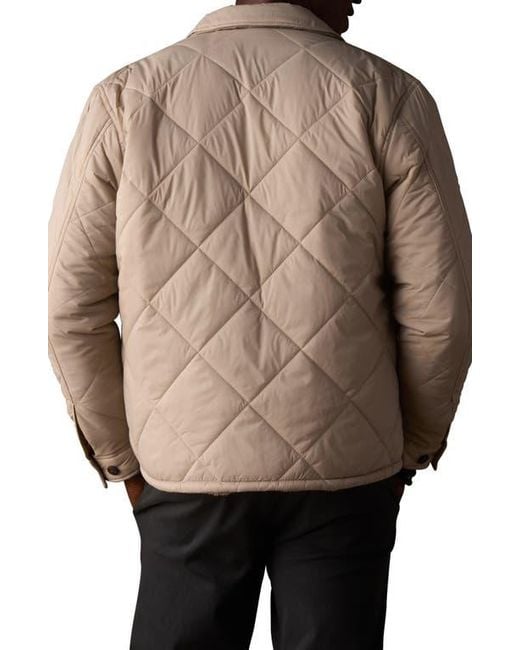 The Normal Brand Quilted Jacket With High Pile Fleece Lining in Black ...