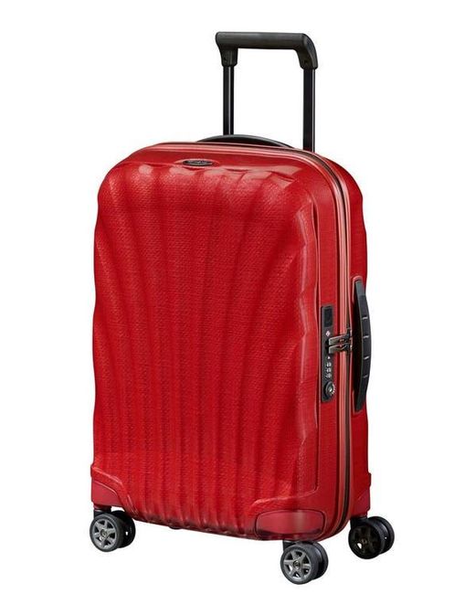 Samsonite C-Lite Hardside 20-Inch Carry-On Spinner Luggage in Red | Lyst