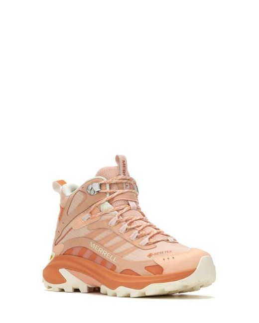 Merrell Moab Speed 2 Mid Gore-Tex Hiking Shoe in Pink | Lyst