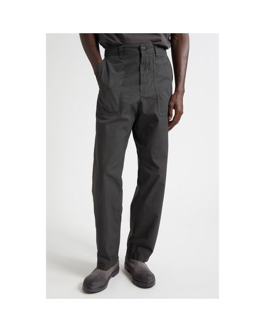 Stone Island Cotton Twill Trousers in Gray for Men | Lyst