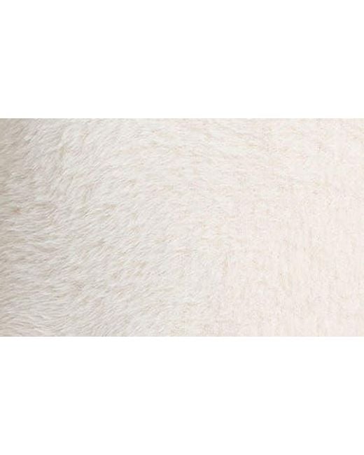 Vince Eyelash Crewneck Sweater in White | Lyst