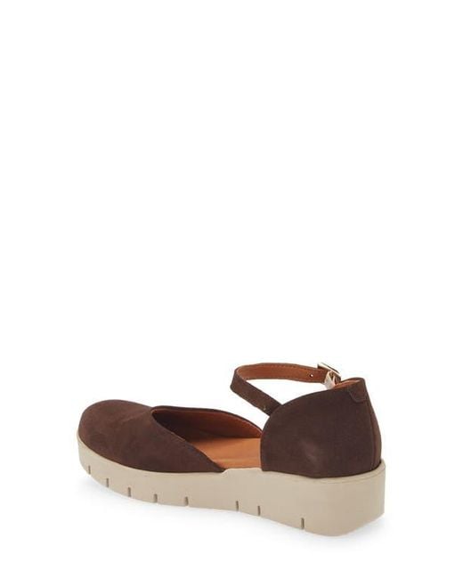 Cordani Sandie Platform D'Orsay Pump in Brown | Lyst