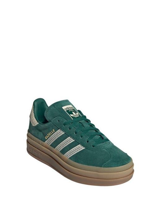 adidas Gazelle Bold Platform Sneaker in Green | Lyst