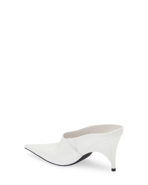 Jeffrey Campbell Vader Pointed Toe Mule in White | Lyst