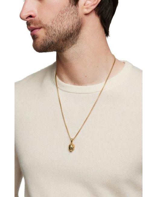 David Yurman Memento Mori Skull Amulet 18K With Diamonds in Metallic | Lyst