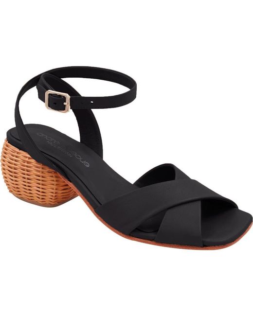 Andre Assous Winona Ankle Strap Sandal in Black | Lyst